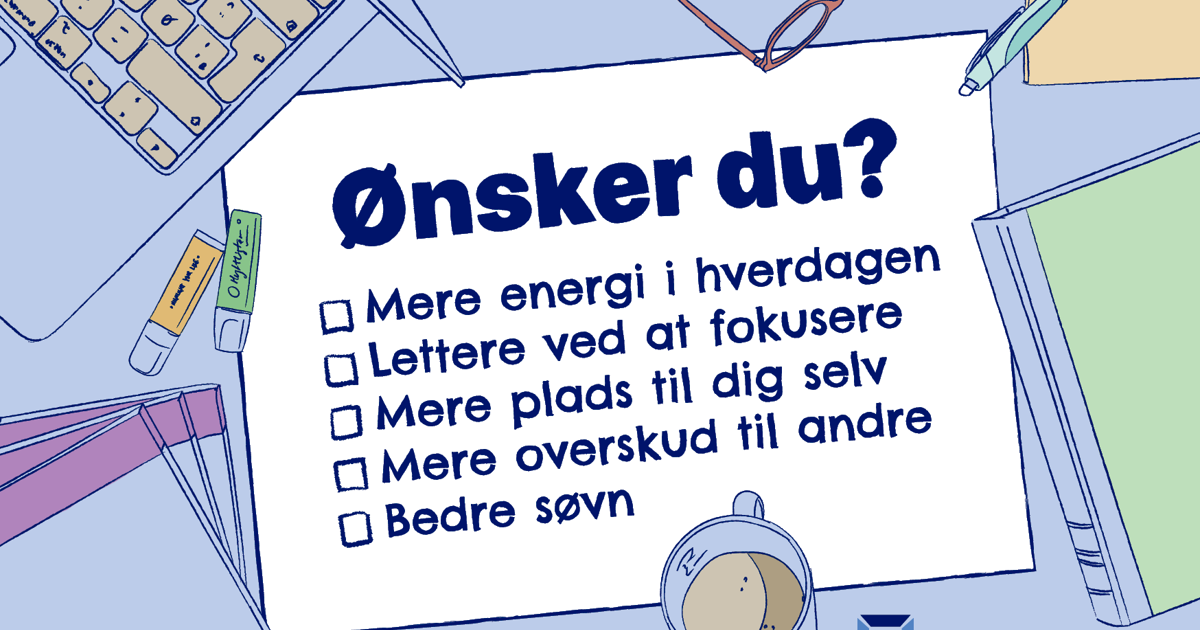Åben og Rolig for Unge - kursus for unge med stress